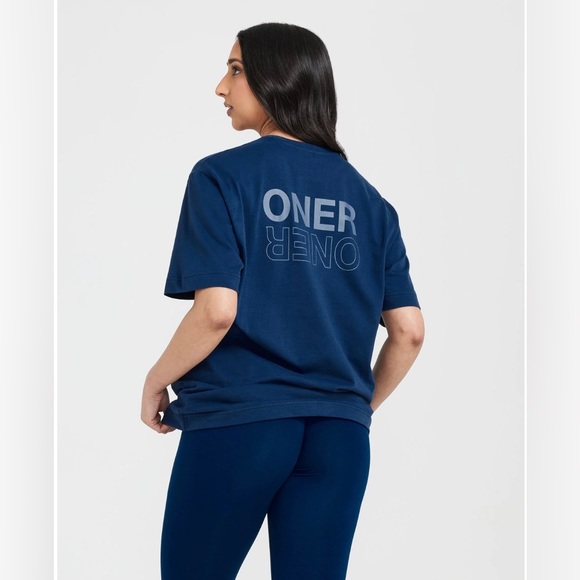 Oner Active | Tops | Oner Active Graphic Oversized Mirror Tshirt Xs ...